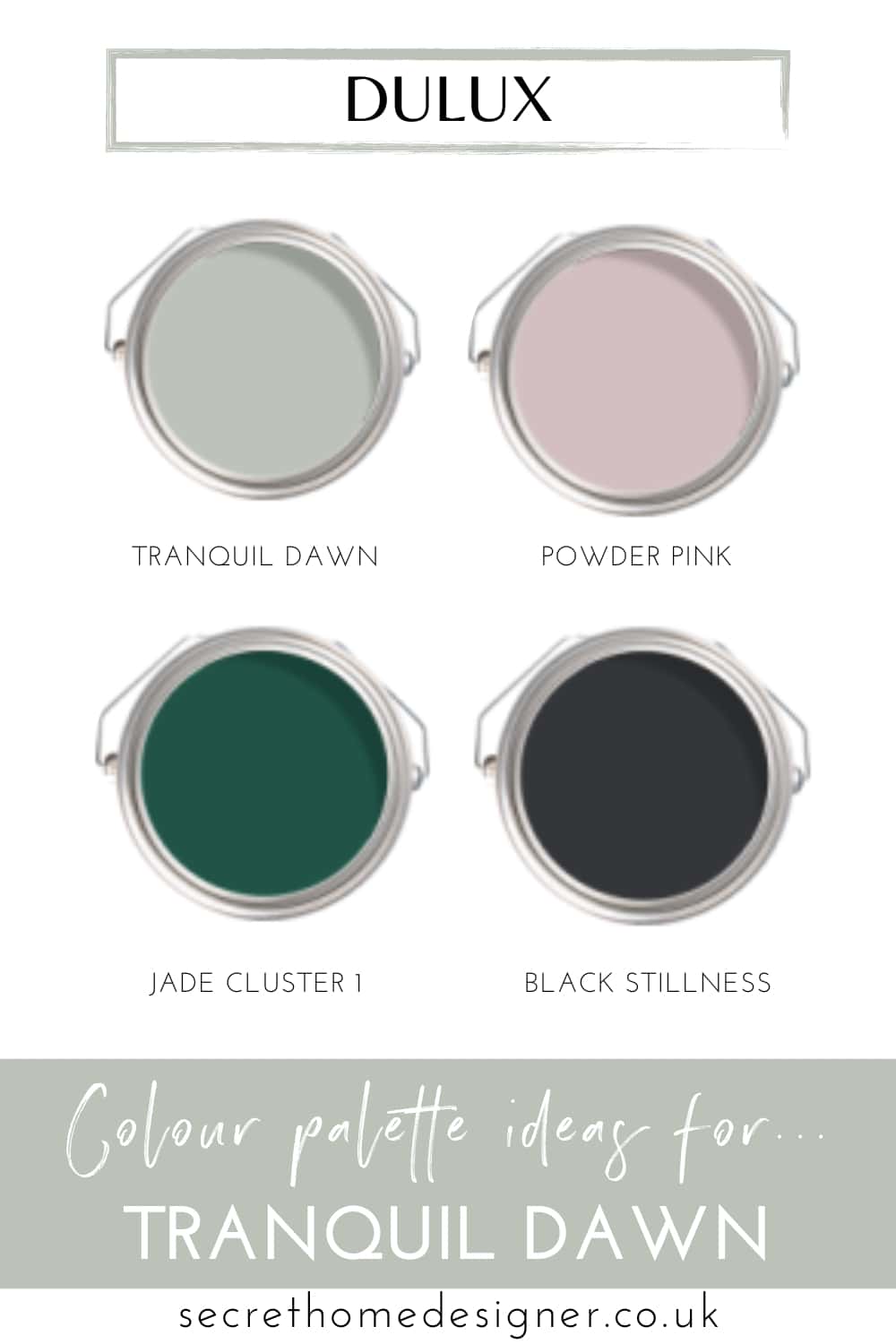 How To Decorate With Tranquil Dawn by Dulux - Secret Home Designer