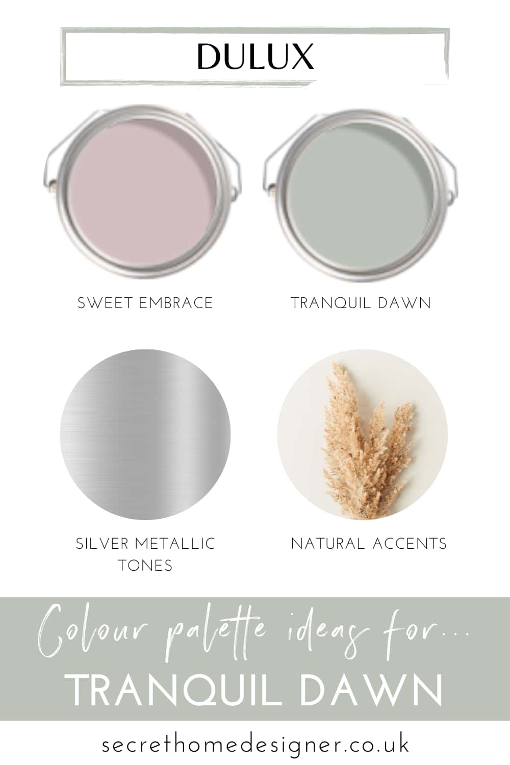 How To Decorate With Tranquil Dawn by Dulux - Secret Home Designer